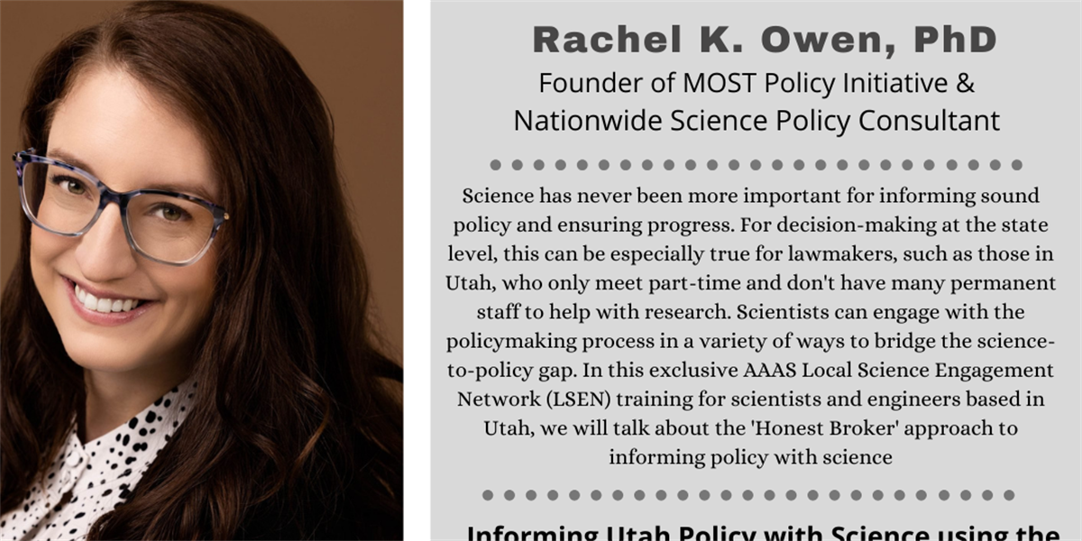 LSEN Webinar: Informing Utah Policy with Science using the Honest ...