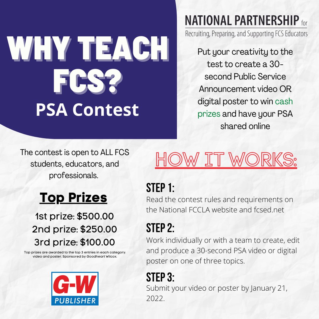 PSA Contest for 2022 - FCS Education