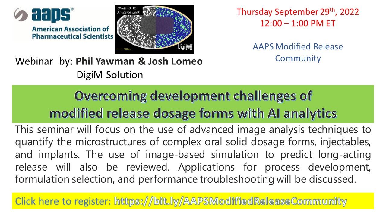 Modified Release Community - AAPS Main Site