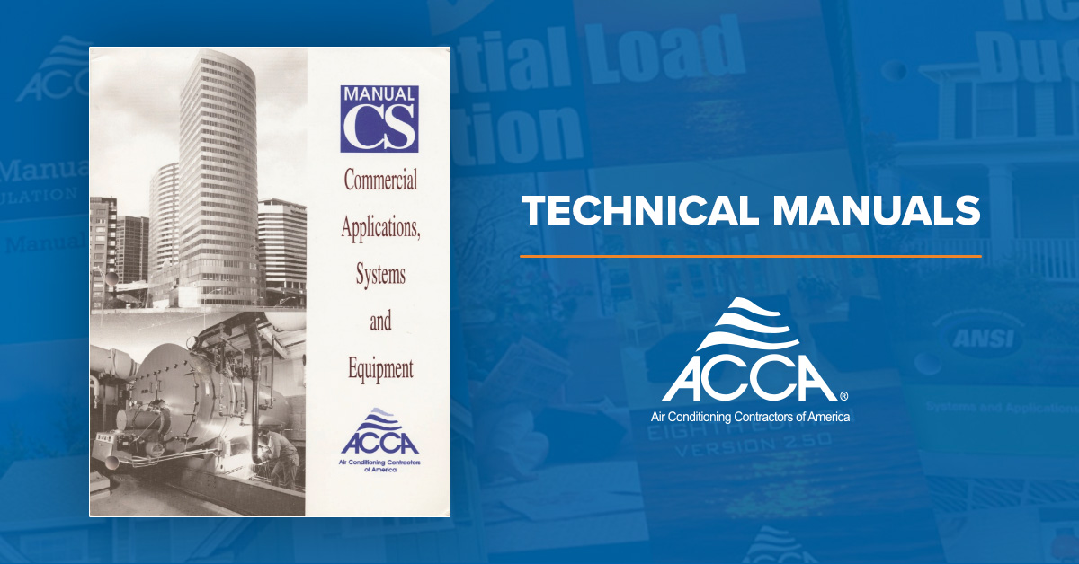 Manual CS - Commercial Application, Systems, and Equipment - ACCA
