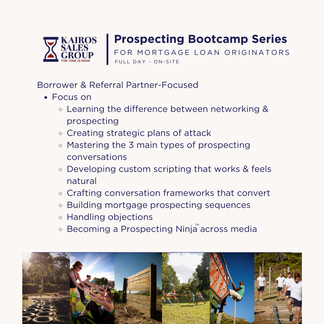 Mortgage Loan Originator Prospecting Boot Camp