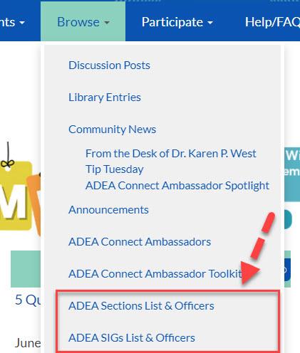 Tip Tuesday - How to Find ADEA Section and Special Interest Group (SIG ...