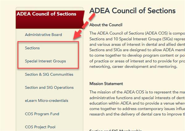 Tip Tuesday - How to Find ADEA Section and Special Interest Group (SIG ...