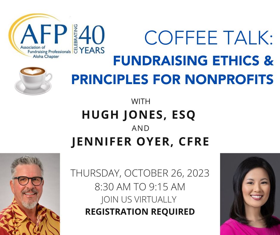 October Coffee Talk: Fundraising Ethics and Principles for Nonprofit ...