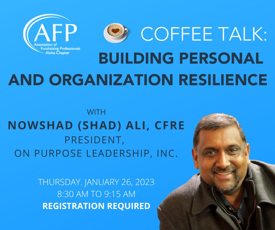 January Coffee Talk: “Building Personal and Organizational Resilience ...