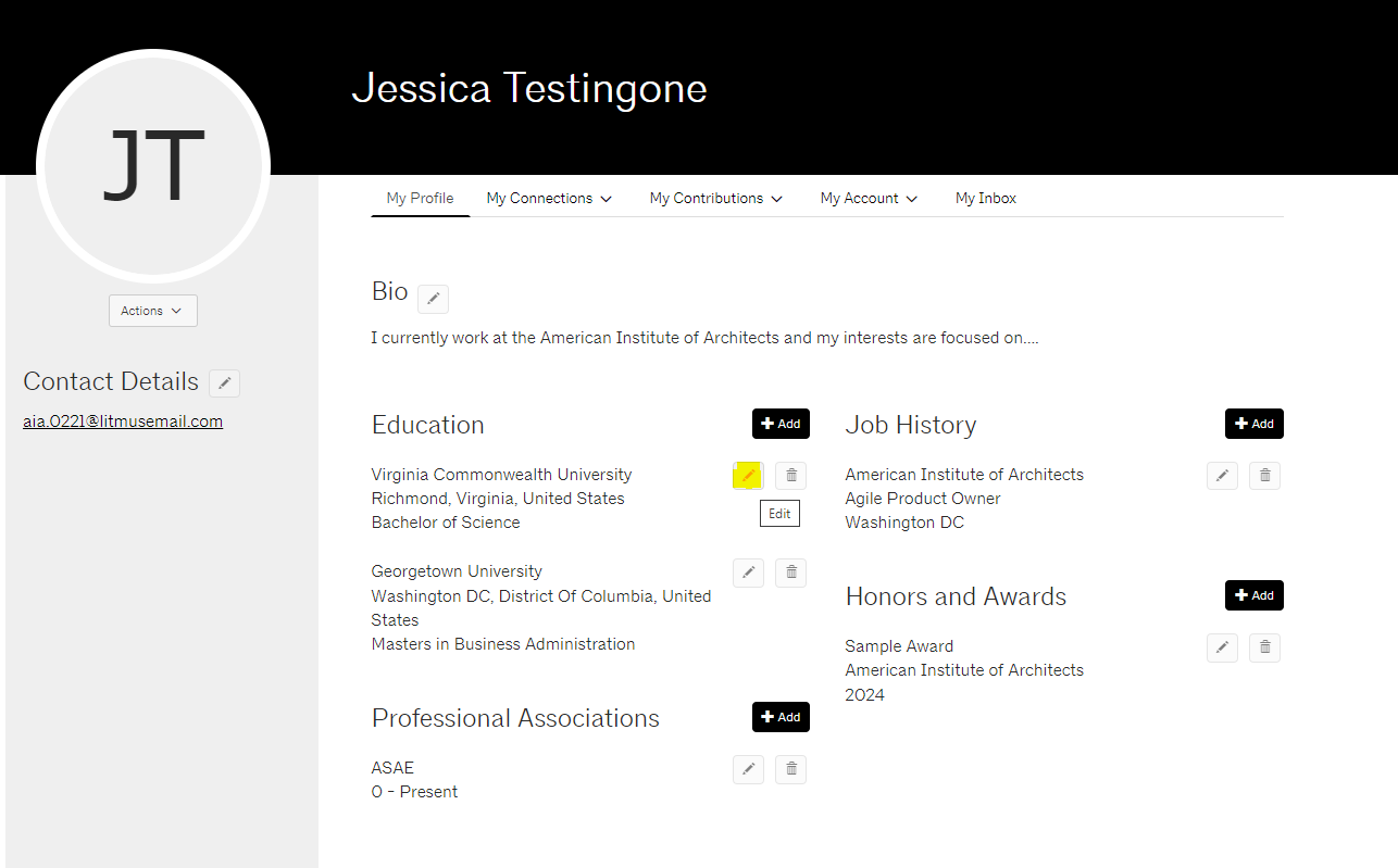 How to update your profile