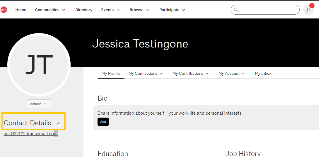 How to update your profile