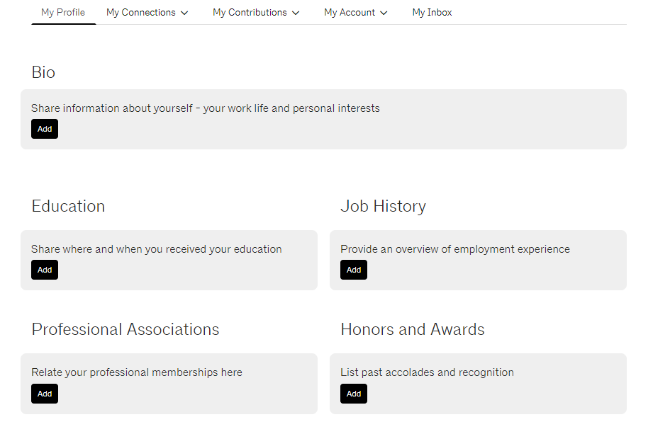 How to update your profile