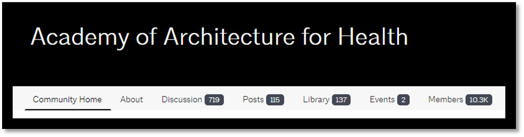 How do I navigate a community's website?