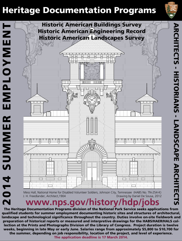 HABS/HAER/HALS Summer Employment Opportunities for Students | Historic ...