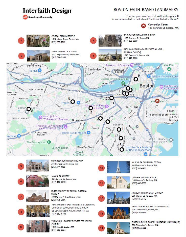 Boston Faith-based Landmarks for AIA25 Visitors | Interfaith Design