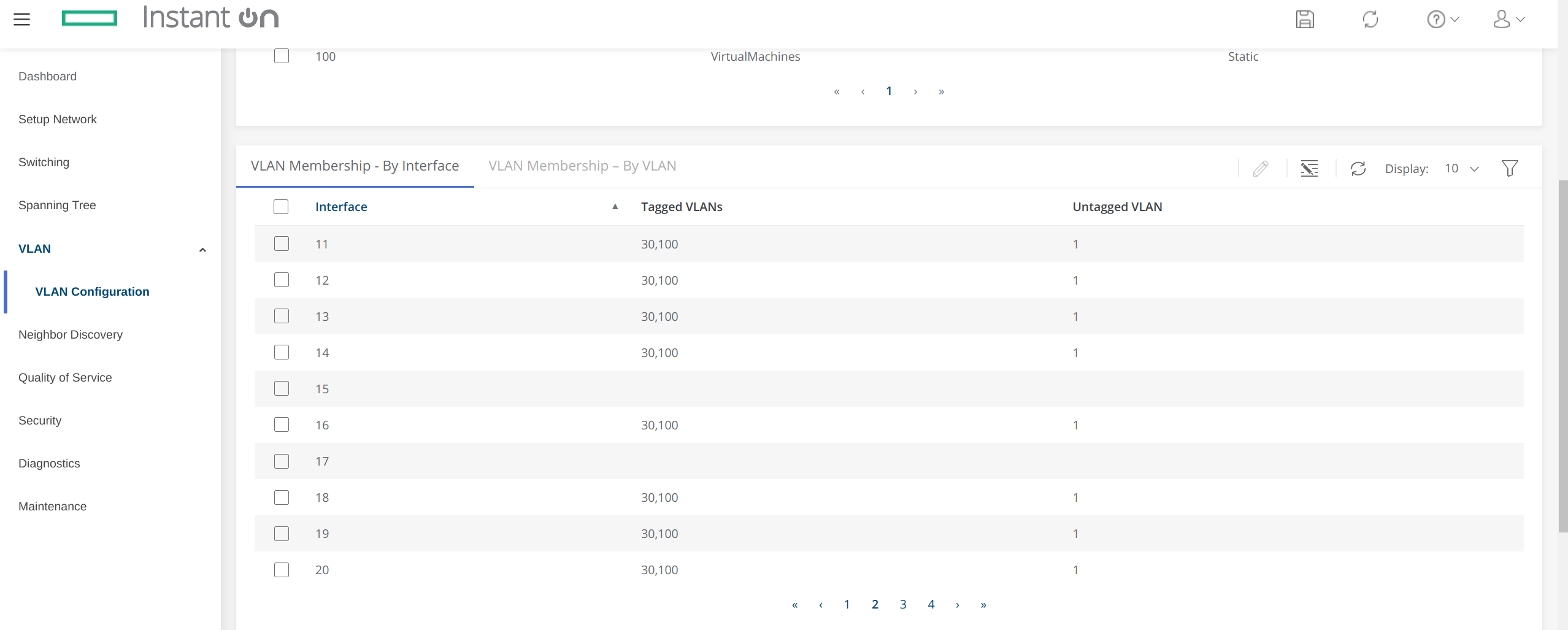 Instant On 1830 - VLANs over LACP Trunk | Instant On - Wired