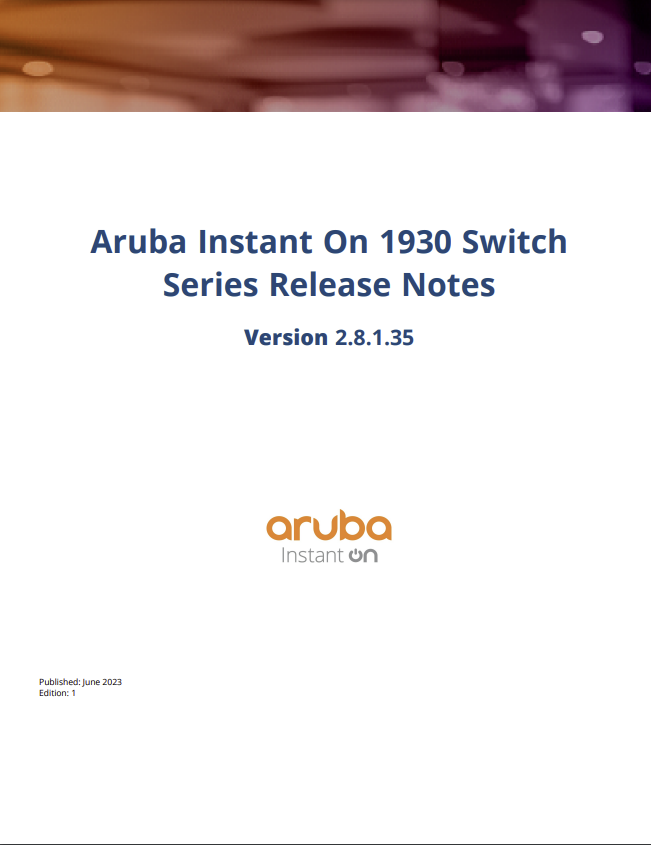 Instant On - Wired Release Notes