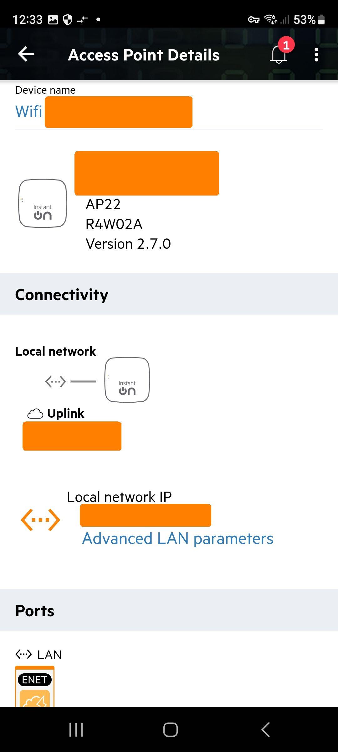 Troubles connecting AP22 access points to 1930 PoE (JL684a) switch ...
