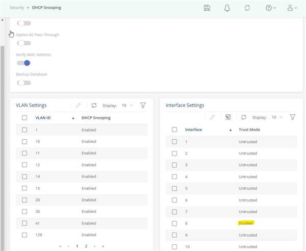 DHCP on specific vlans being blocked | Instant On - Wired