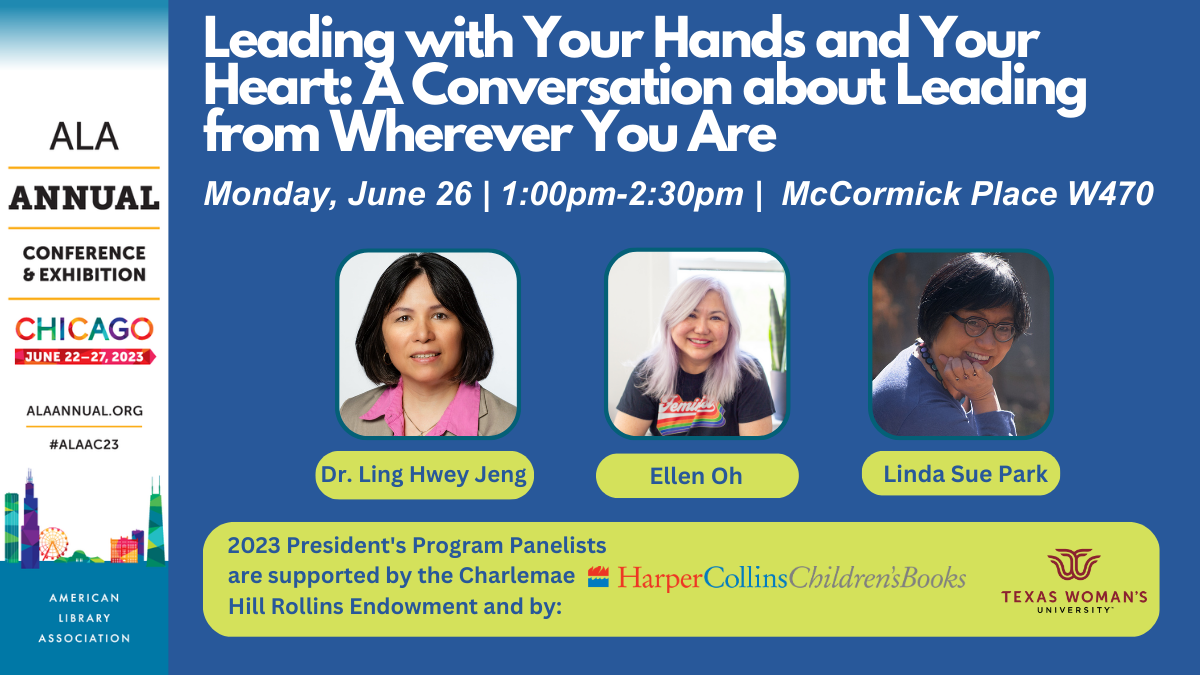 ALSC President's Program at ALA Annual Featuring Linda Sue Park, Ellen ...
