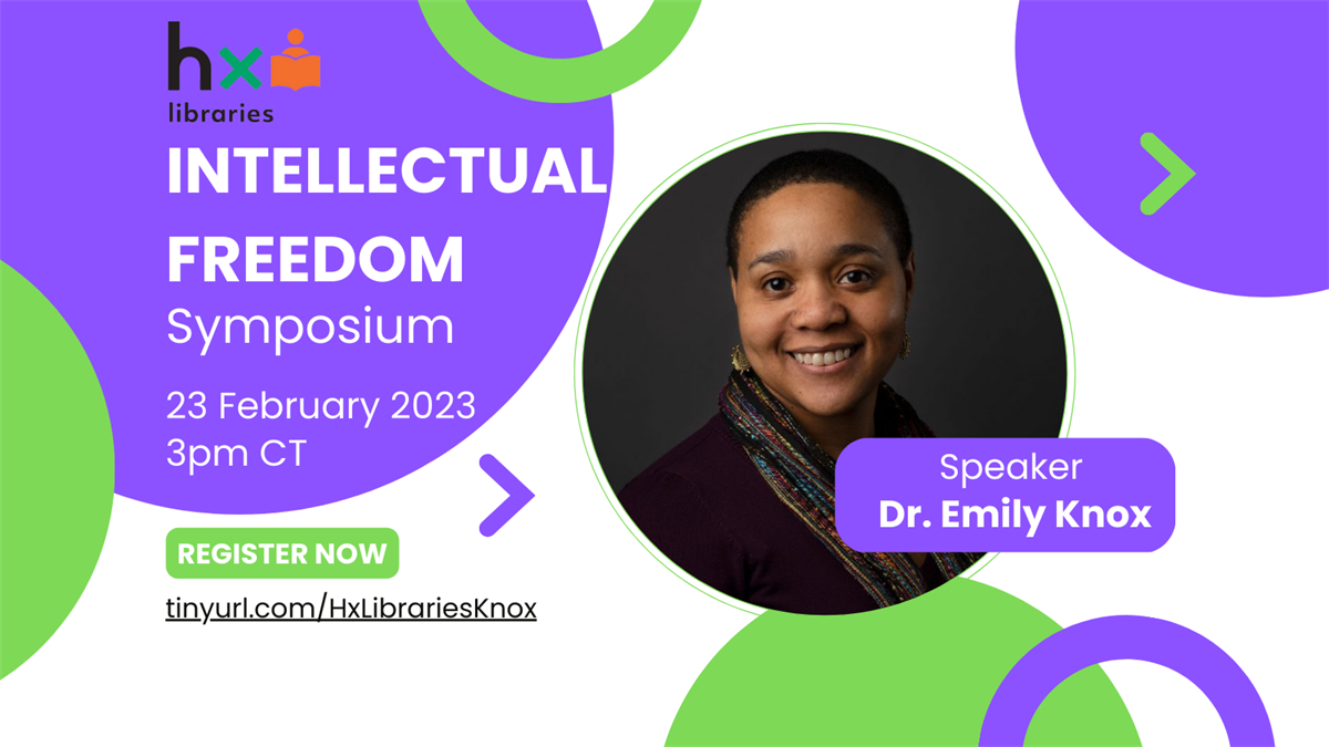 Free virtual event! 2/23 Dr. Emily Knox, "Why You Can't Have Social ...