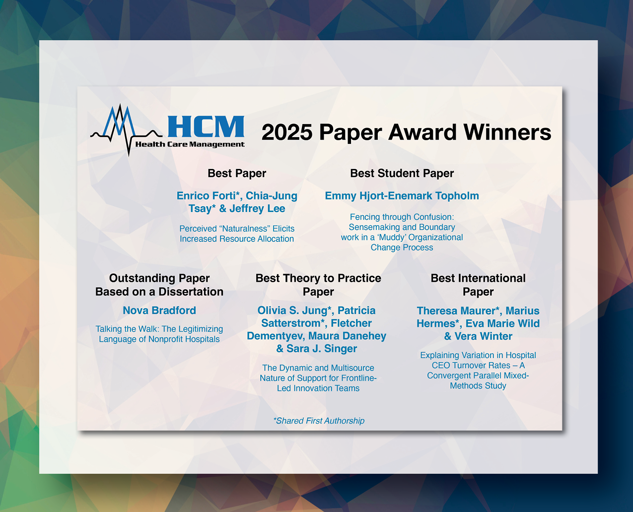 July 2025 - Health Care Management (HCM)