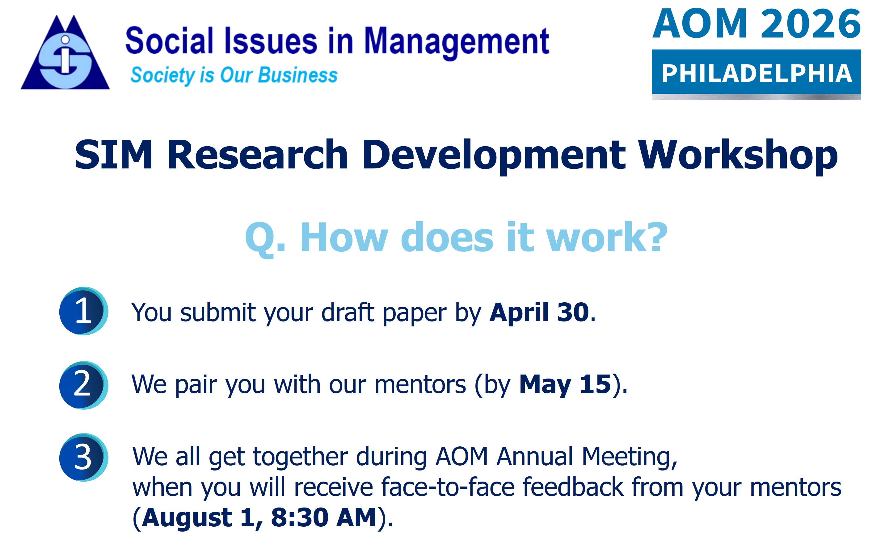 [Call for Submissions] SIM Research Development Workshop - AOM 2026 ...