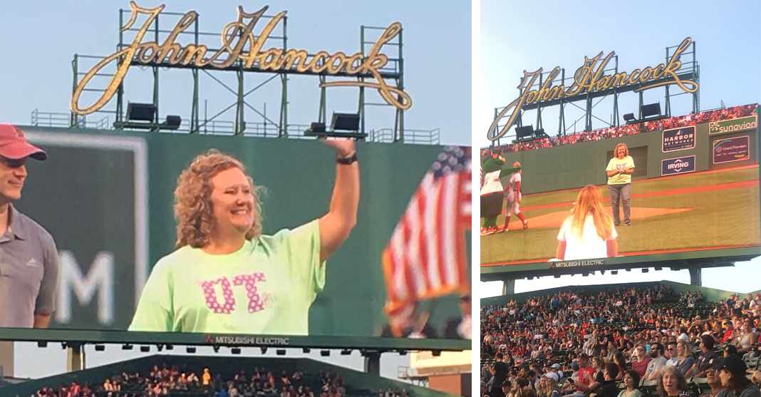 AOTA Board Member Throws Out First Pitch at Boston Red Sox Game