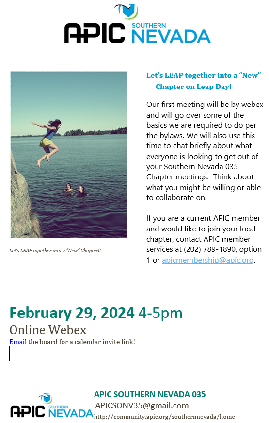 Home - APIC Chapter 35 - Southern Nevada