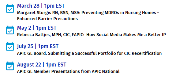 Our Events - APIC Chapter 077 - GreatLakes