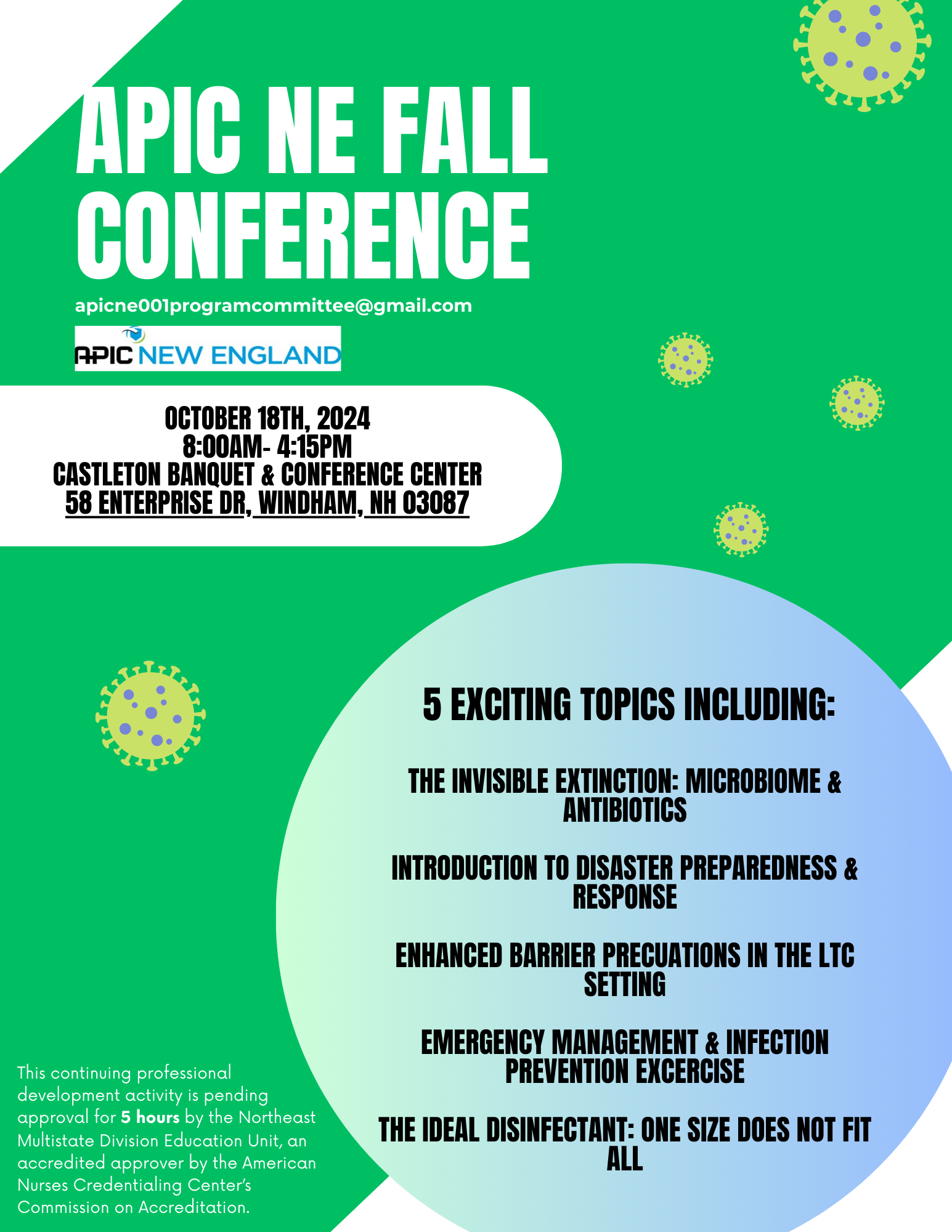 Event Calendar - APIC Chapter 001 - New England