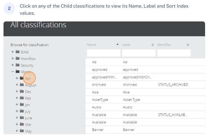 How To: Sort Classifications