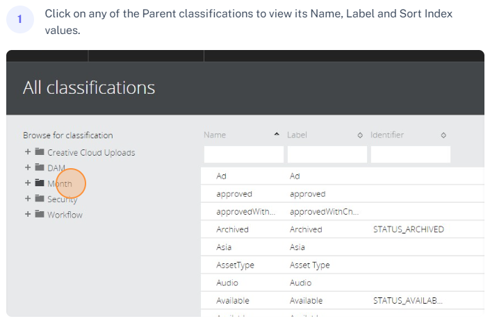 How To: Sort Classifications
