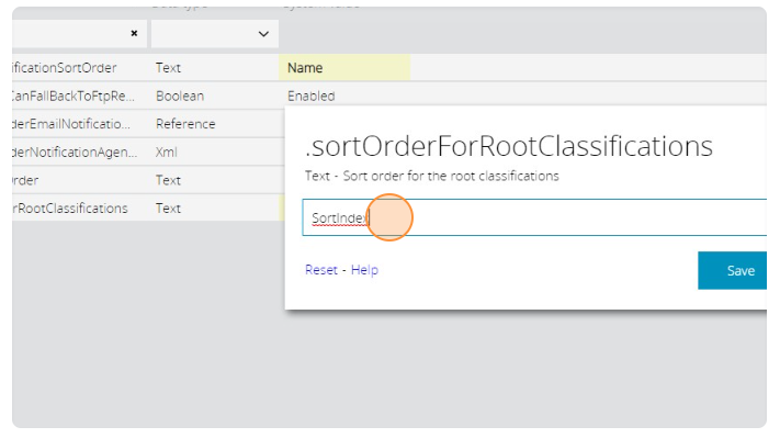 How To: Sort Classifications