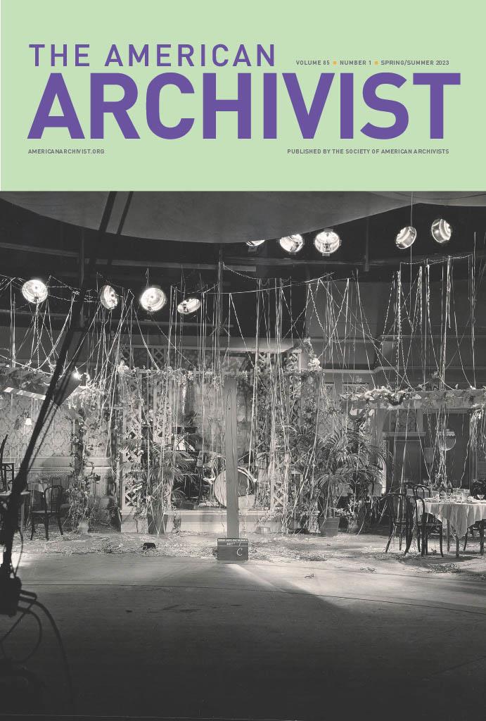Read the Spring/Summer 2023 issue of American Archivist! | Announcements