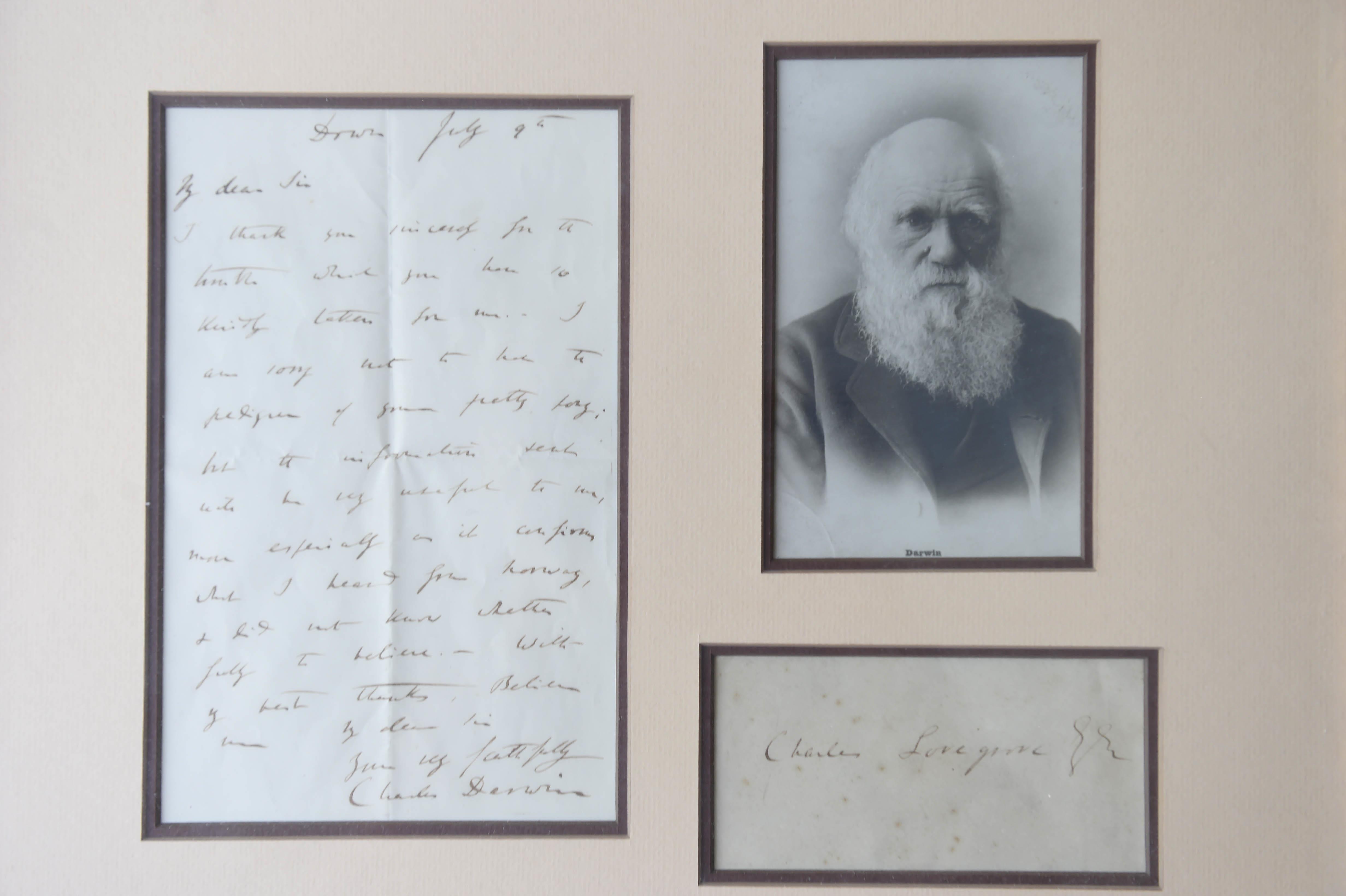 Darwin's Life in Autographs: The Evolution of a Collection - September ...