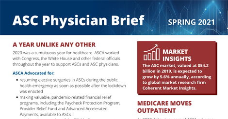 ASC Physician Brief - Ambulatory Surgery Center Association (ASCA) Archive