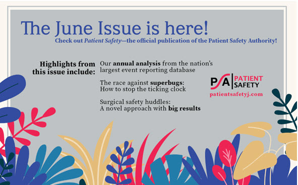 Patient Safety Authority - June 2021 Issue of 'Patient Safety' is now ...