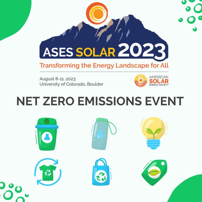 Attend ASES' First Ever Net Zero Emissions Event! | Everything Solar Forum