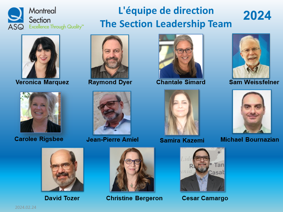 ASQ Montreal — Meet the Section Leadership Team | Voici l'équipe De ...