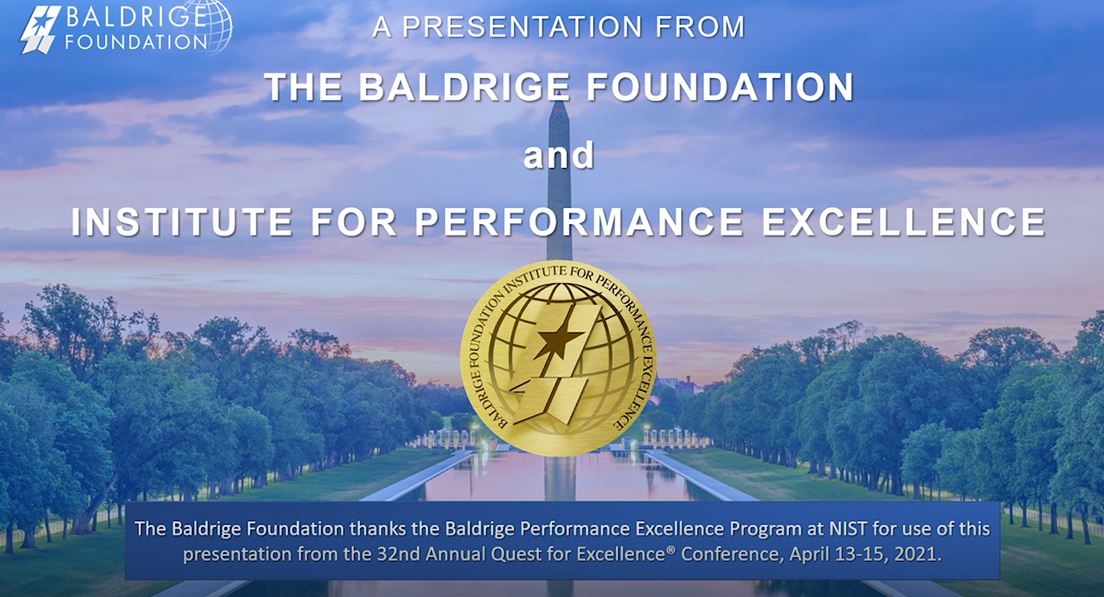 Baldrige Resource Center - Institute for Performance Excellence