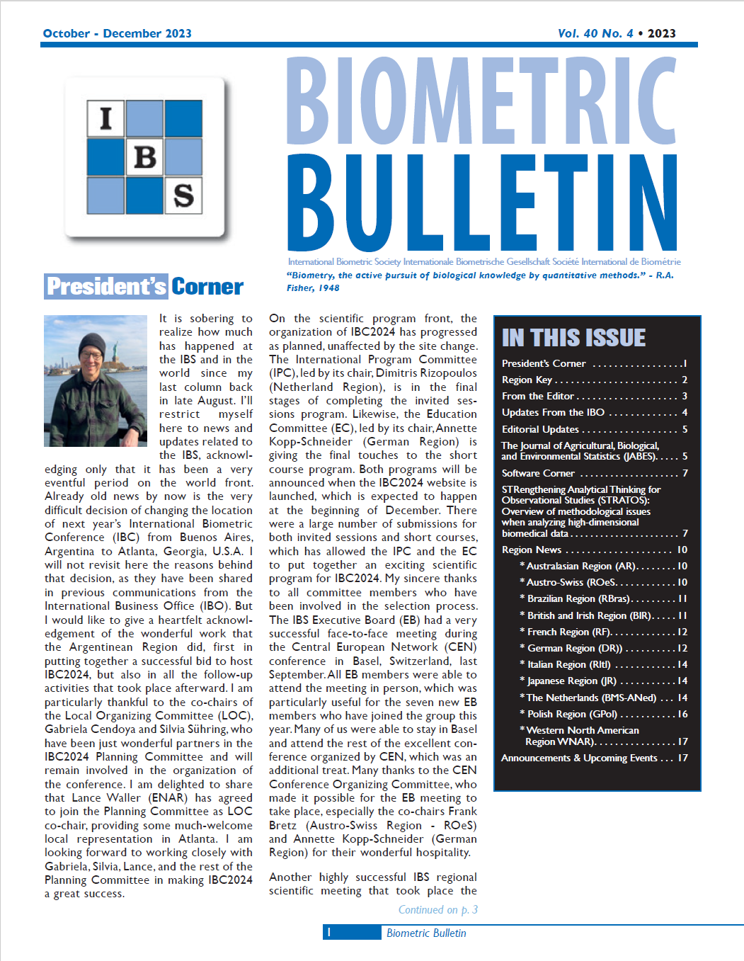 Biometric Bulletin - International Biometric Society
