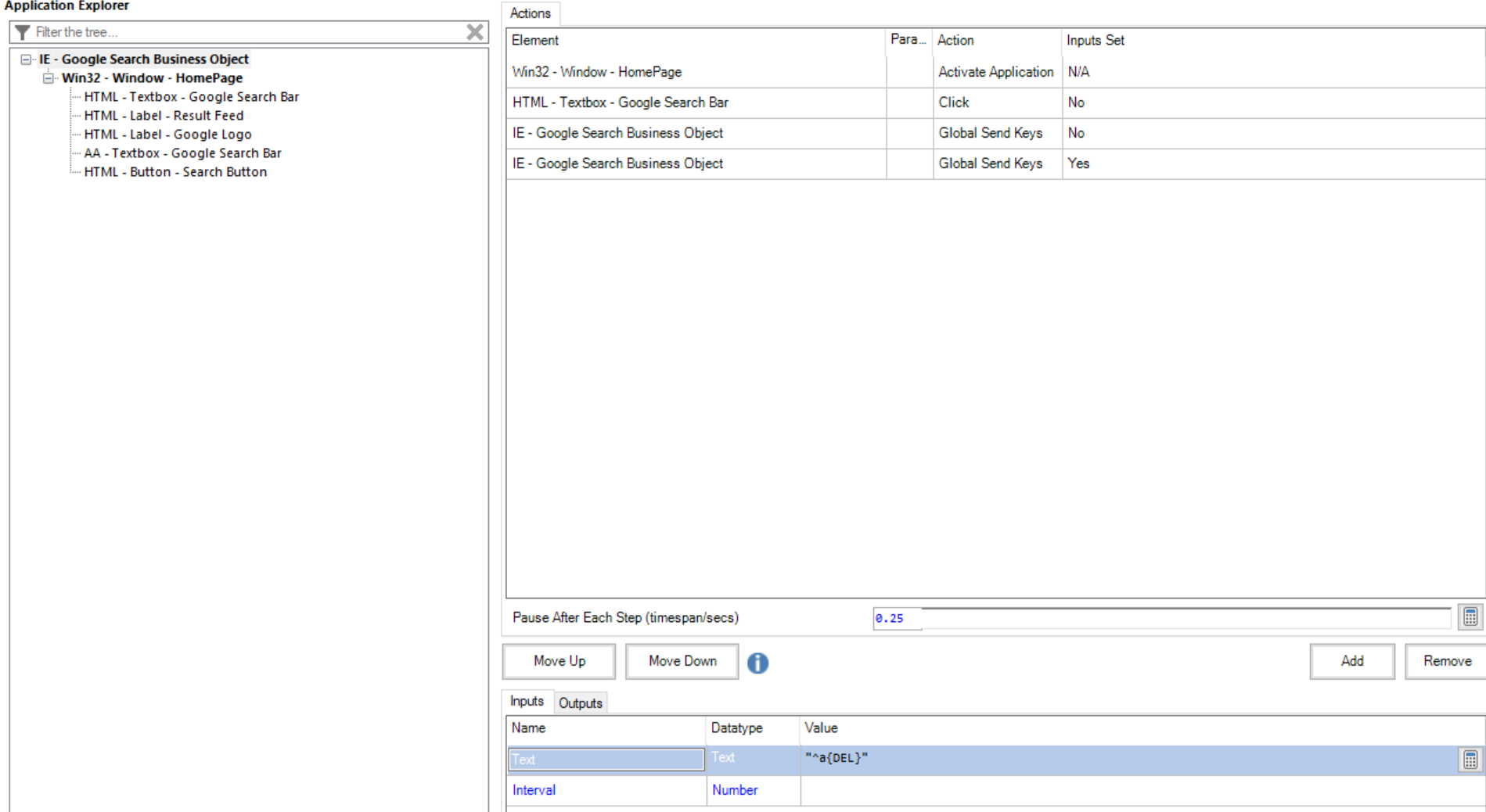 Clearing an input box in web browser | Blue Prism Product