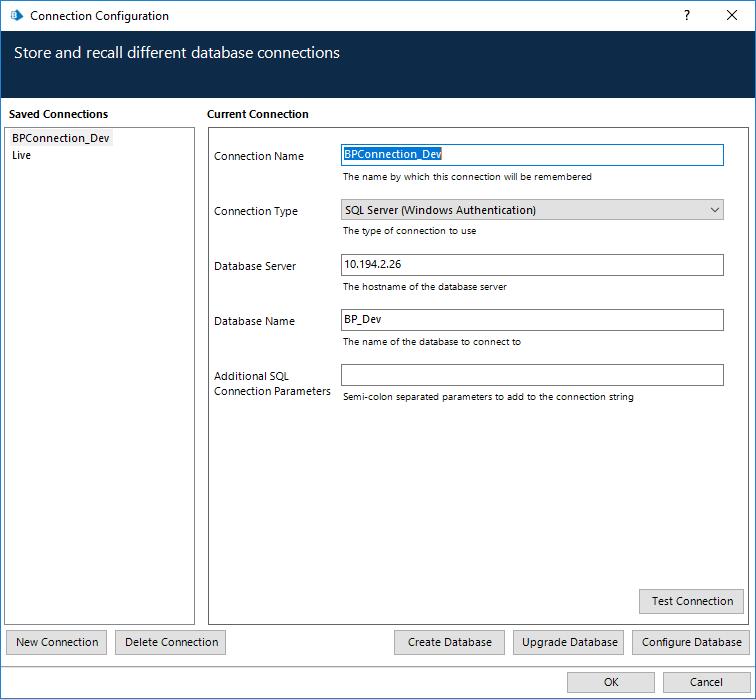 Blueprism Connection Configuration Setup For Windows Authentication Blue Prism Product