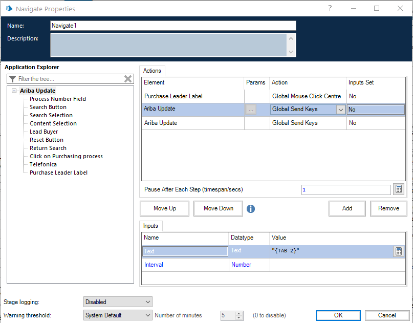 How To Use TAB And Then Select The Text In Global Send Keys Blue Prism Product