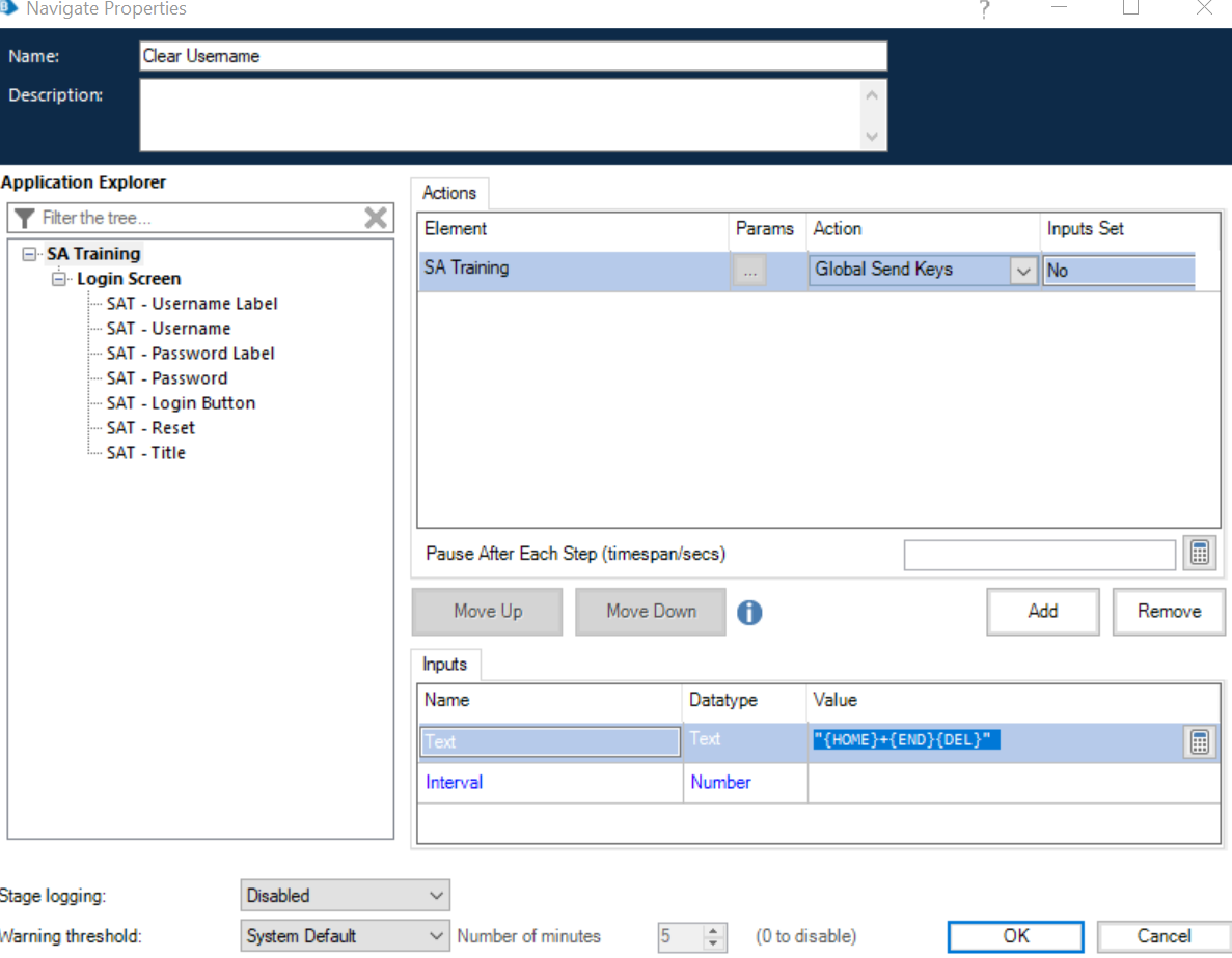 Clearing an input box in web browser | Blue Prism Product