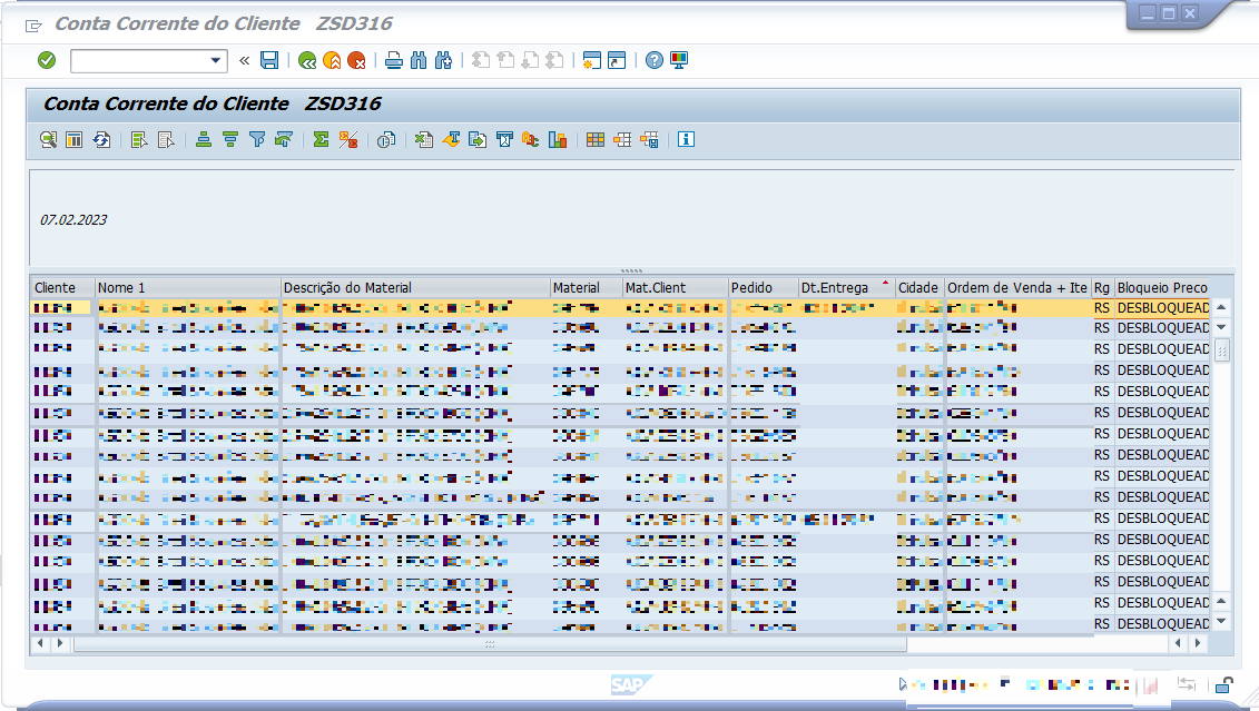 SAP Gui 770 Patch 7 ALV Navigation Problem Blue Prism Product