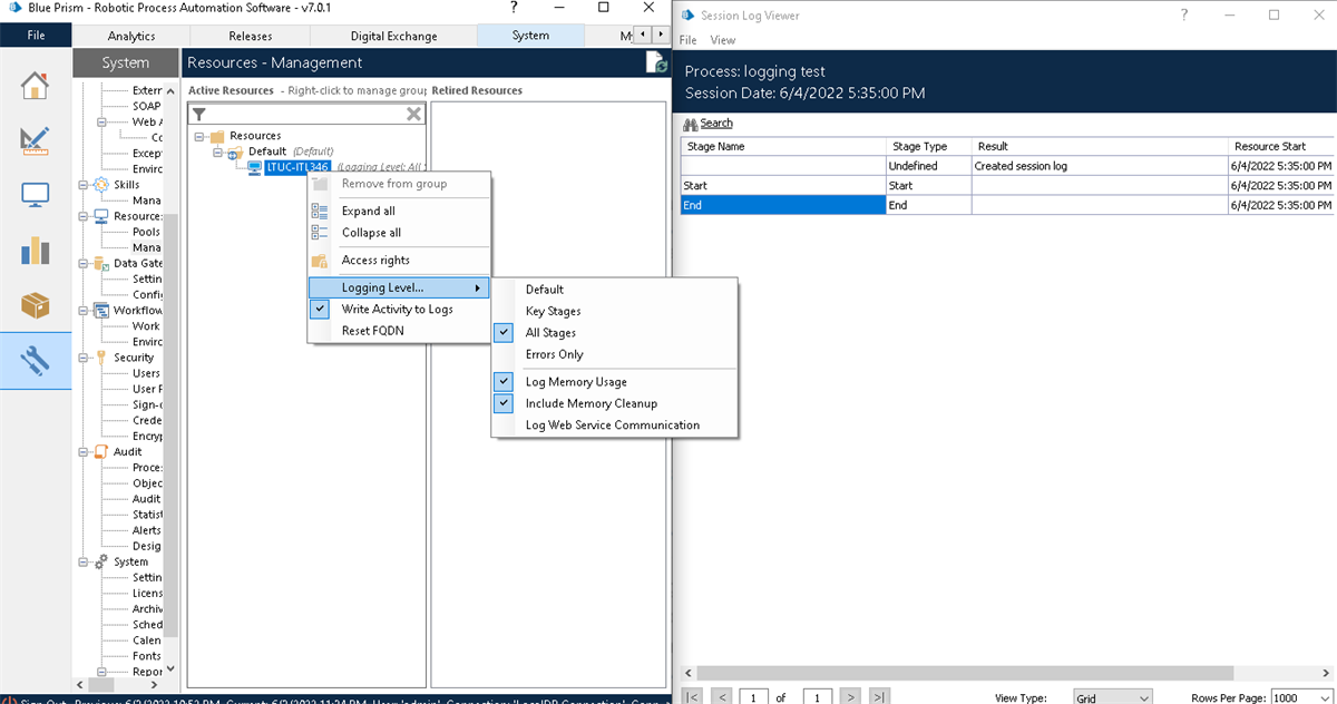 Logging best-practices | Blue Prism University
