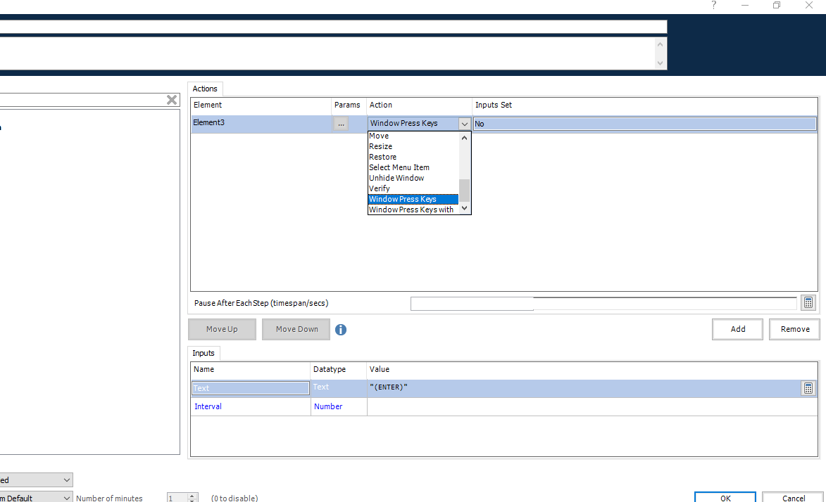 Window press Keys | Blue Prism University