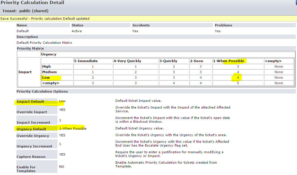 Different Default Priority Value for Request & Incident | CA Service ...