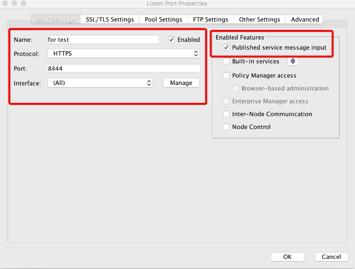 Restrict Service Access to a specific port | Layer7 API Management