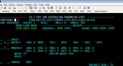 Need CA7 Scheduling Advice | ESP Workload Automation