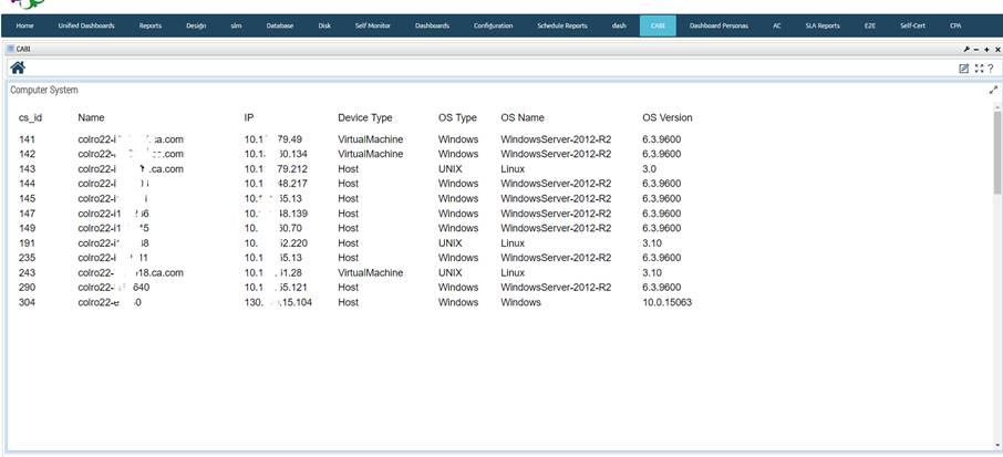 How can I pull OS Type into a report? | DX Unified Infrastructure Management