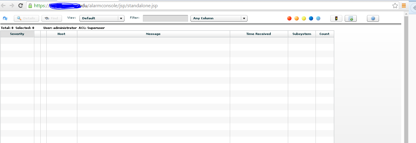 Why is the deprecated alarmconsole the default for viewing alarms in ...